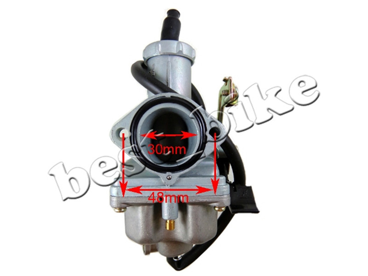 30mm Carburetor PZ30 Carb 4-Strokes Engine 200cc 250cc Cable Choke ATV Dirt Pit Bike Go Karts