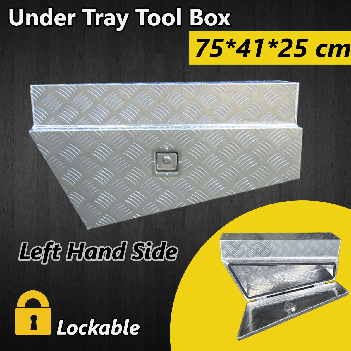 Aluminium Under Tray Ute Tool Box Heavy Duty Vehicle Chest Storage w ...